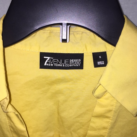7th avenue | Tops | 7th Avenue Yellow Blouse | Poshmark